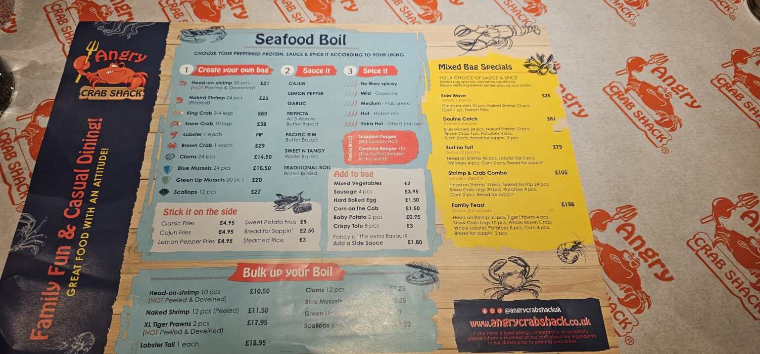 Angry Crab Shack - Seafood Feast in London - Feeeling Peckish Review
